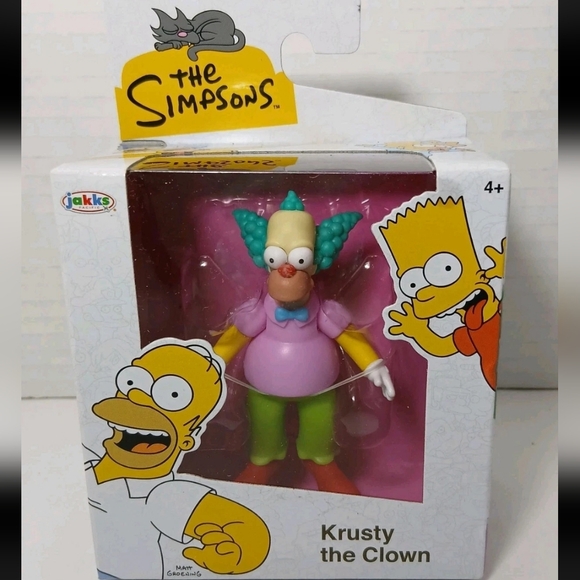 Simpsons | Toys | The Simpsons Krusty The Clown Jakks Pacific Figures 5 ...